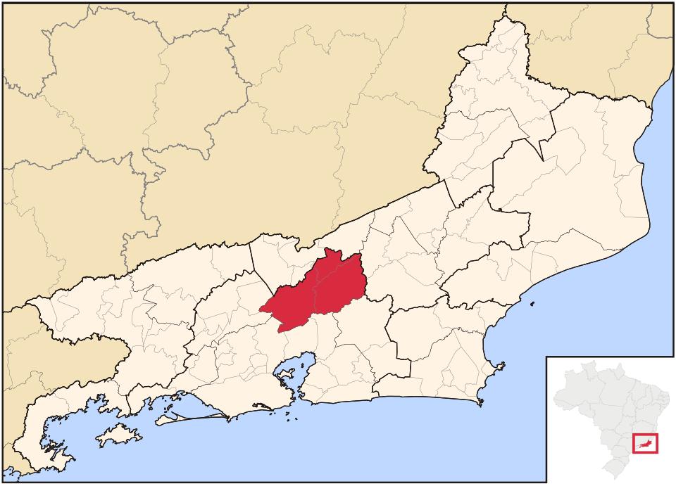 Σερρανα χάρτης - Χάρτης των Σερρανα (Brésil)